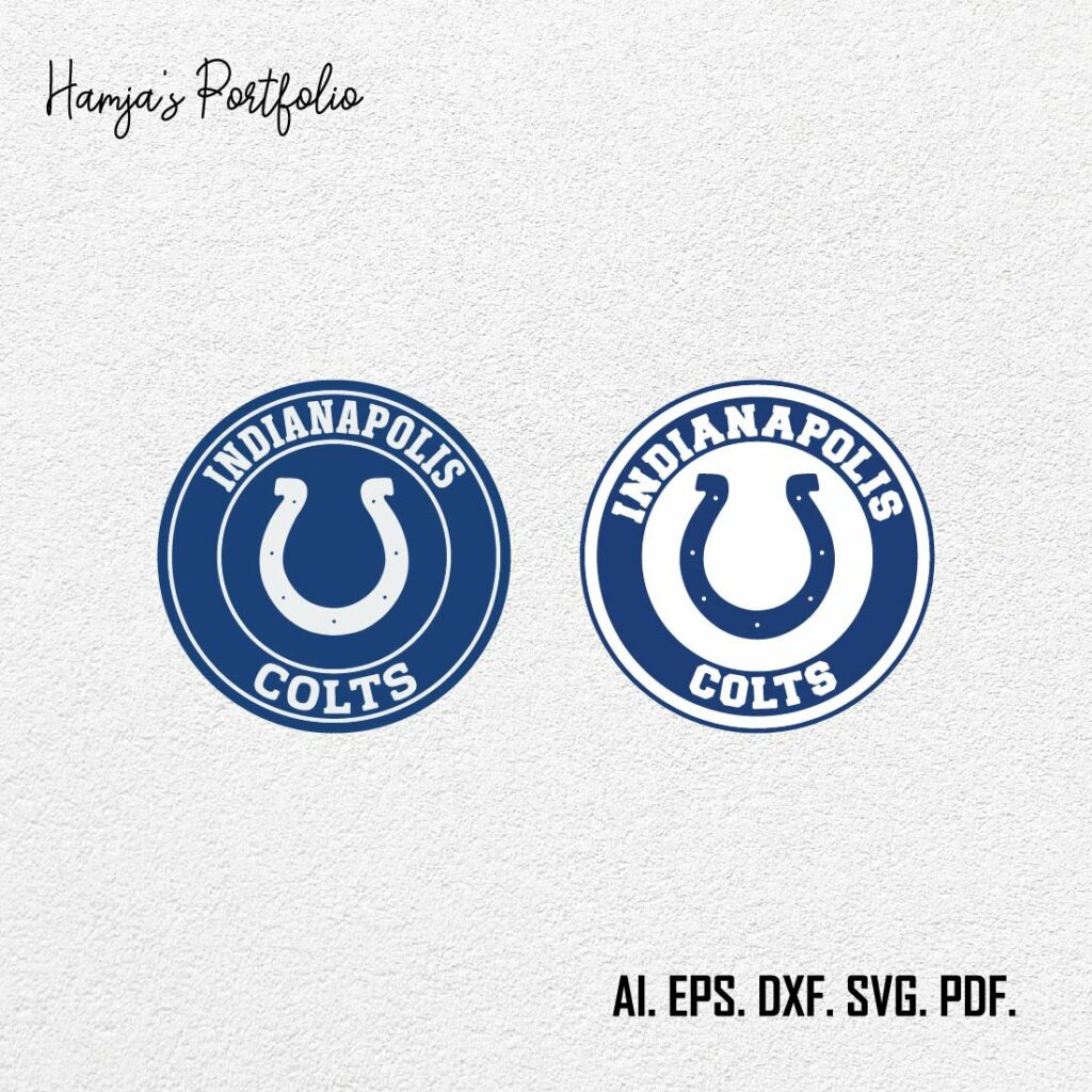 Indianapolis Colts SVG ll sport vector logo design . - MasterBundles