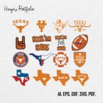 Texas Longhorns Logo SVG, Football Team SVG ll Sport vector logo design ...