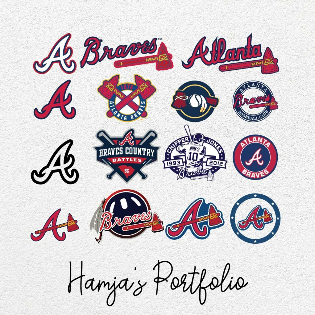 Atlanta Braves Logo Vector Set - MasterBundles