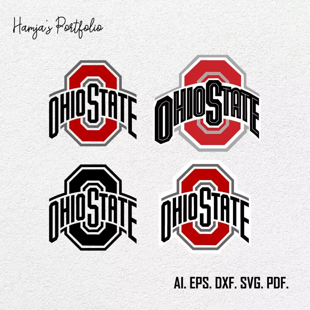 Ohio-State-Buckeyes- Logo, Football Team SVG ll Sport vector logo ...