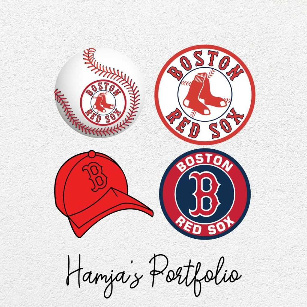 Boston Red Sox Logo Vector Set - MasterBundles