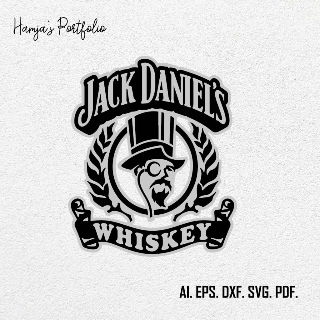 Jack Daniels Whisky Logo SVG ll Alcohol bundle high quality design ...
