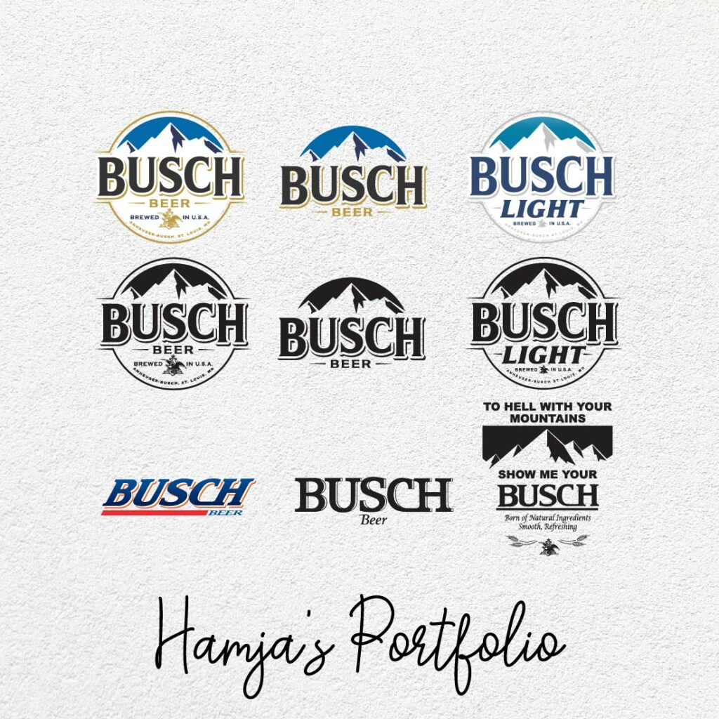 Busch Beer Vector Set - MasterBundles