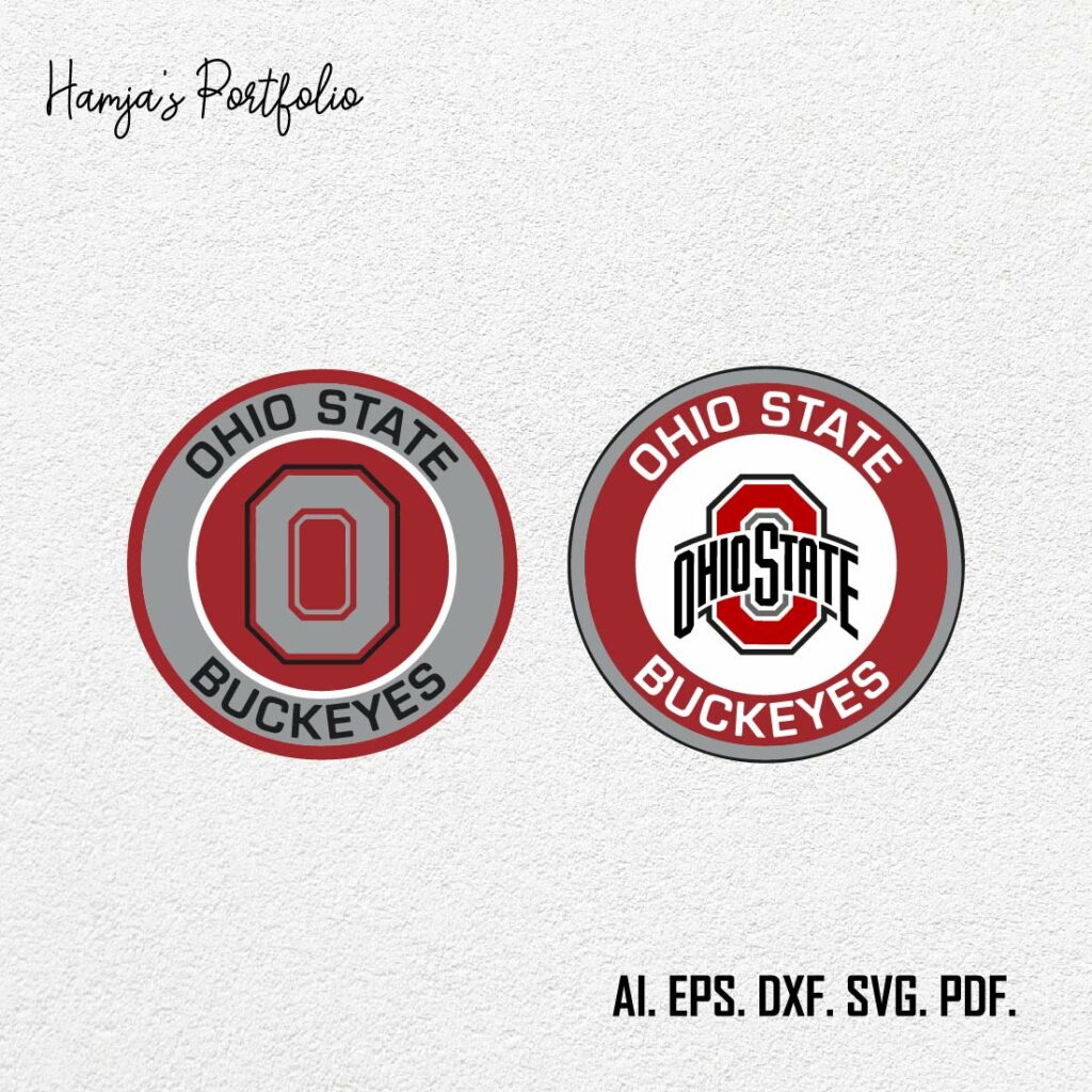 Ohio-State-Buckeyes- Logo, Football Team SVG ll Sport vector logo ...