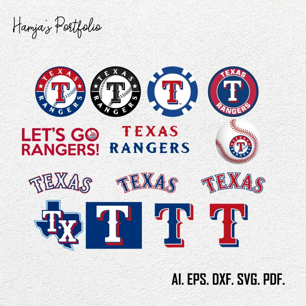 Texas Rangers Logo SVG ,Football Team SVG ll Sport vector logo design ...