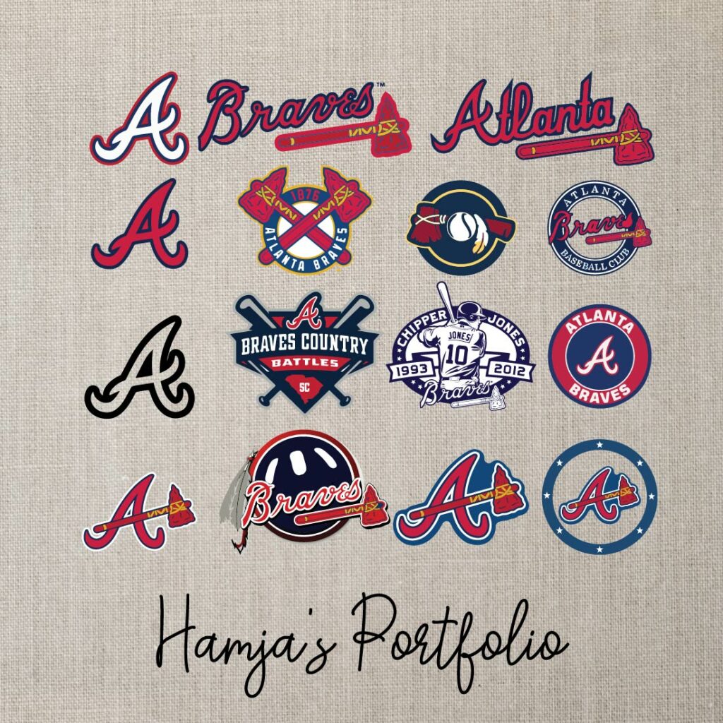 Atlanta Braves Logo Vector Set - MasterBundles