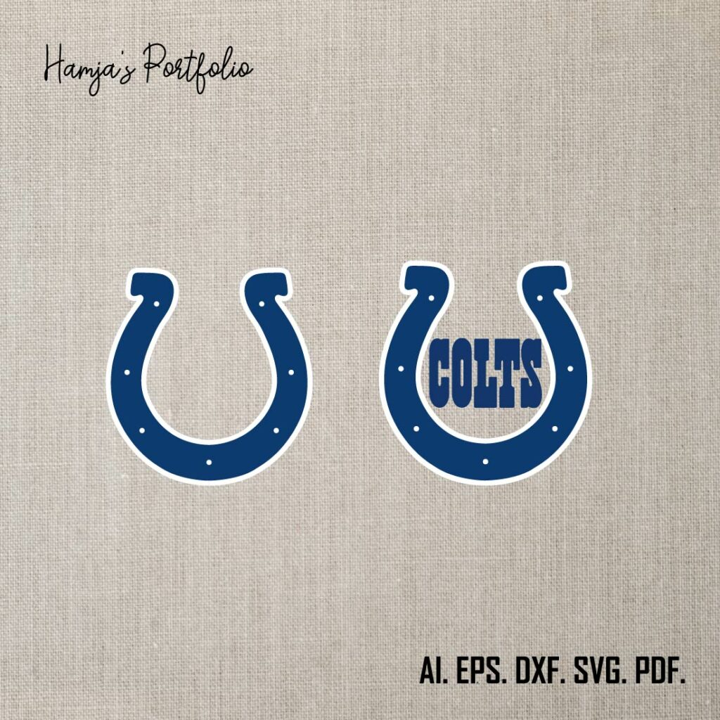 Indianapolis Colts SVG ll sport vector logo design . - MasterBundles