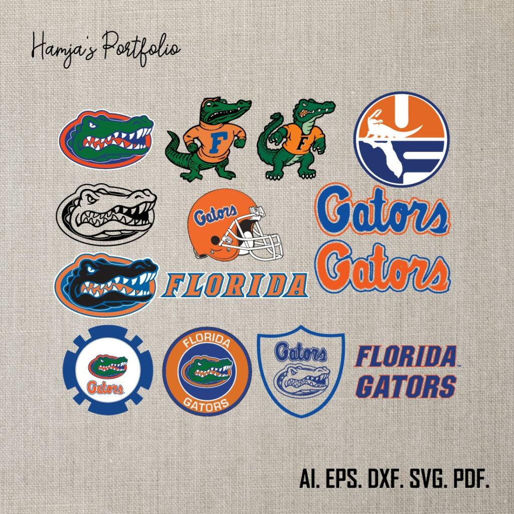 Florida Gators SVG Set ll sport vector logo set - MasterBundles