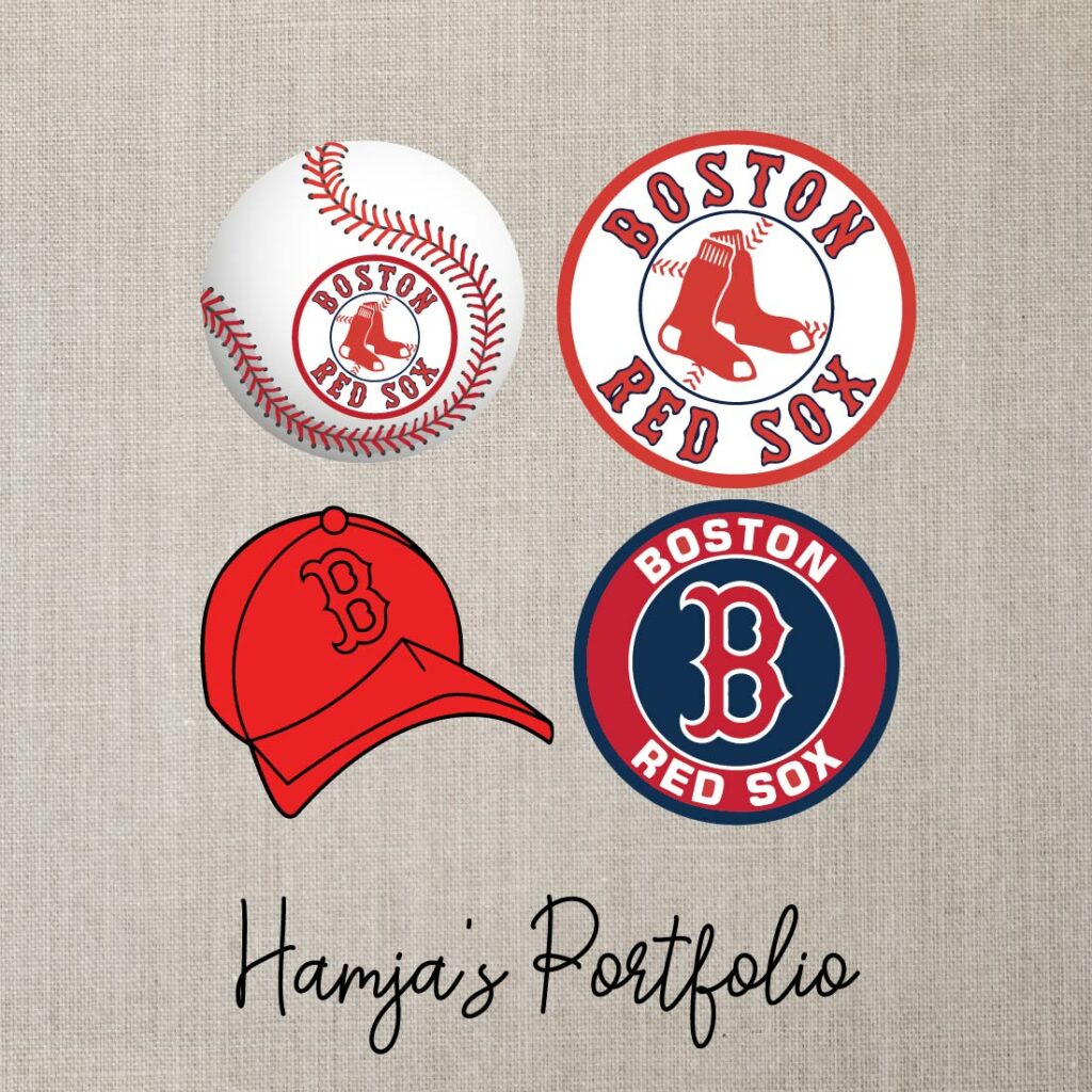 Boston Red Sox Logo Vector Set - MasterBundles