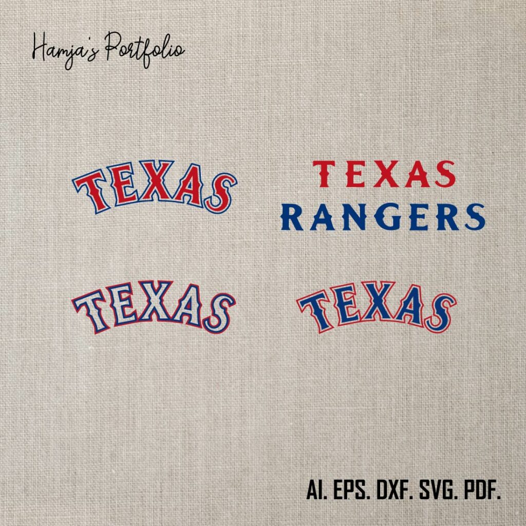Texas Rangers Logo SVG ,Football Team SVG ll Sport vector logo design ...