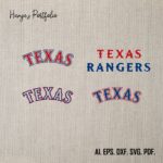 Texas Rangers Logo SVG ,Football Team SVG ll Sport vector logo design ...
