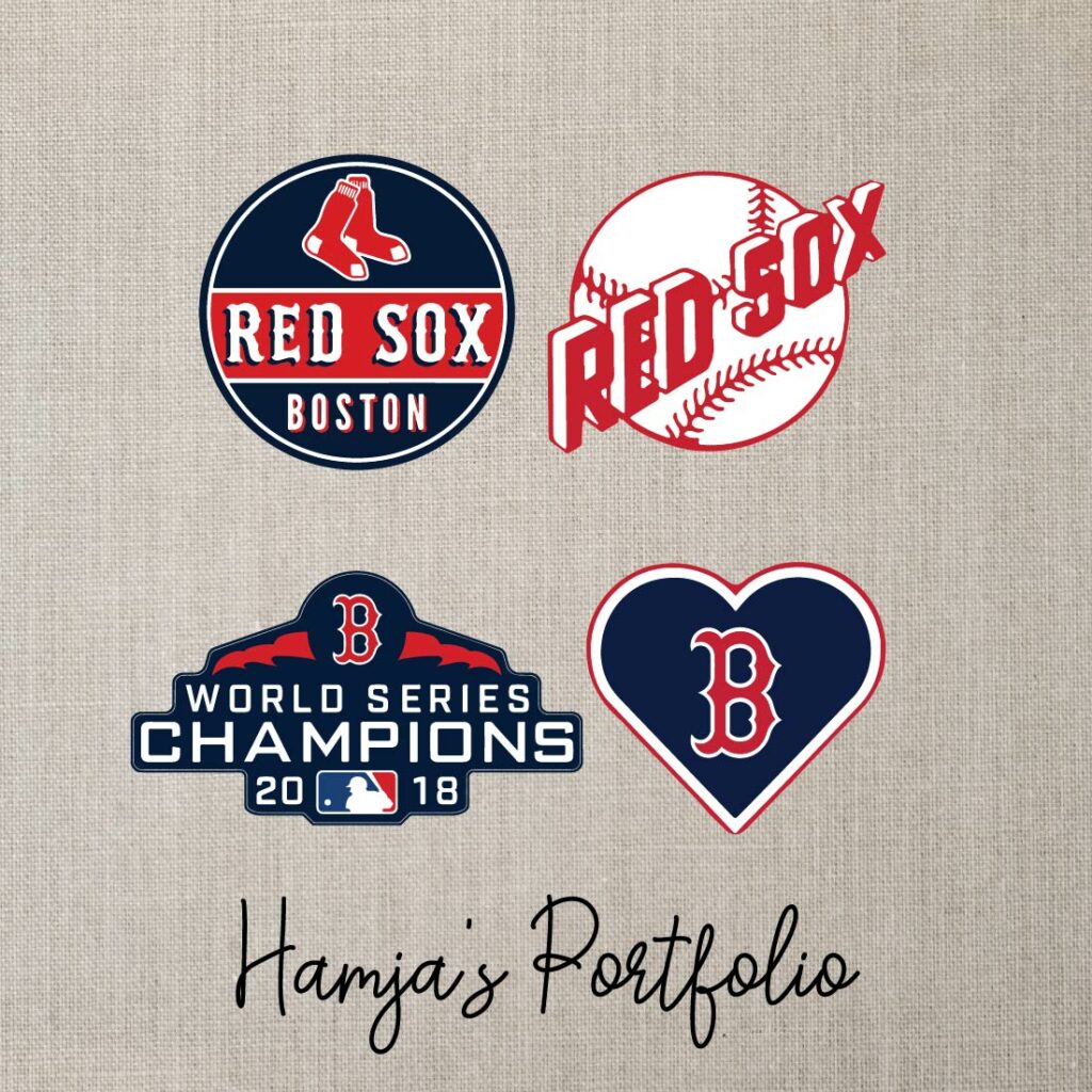 Boston Red Sox Logo Vector Set - MasterBundles