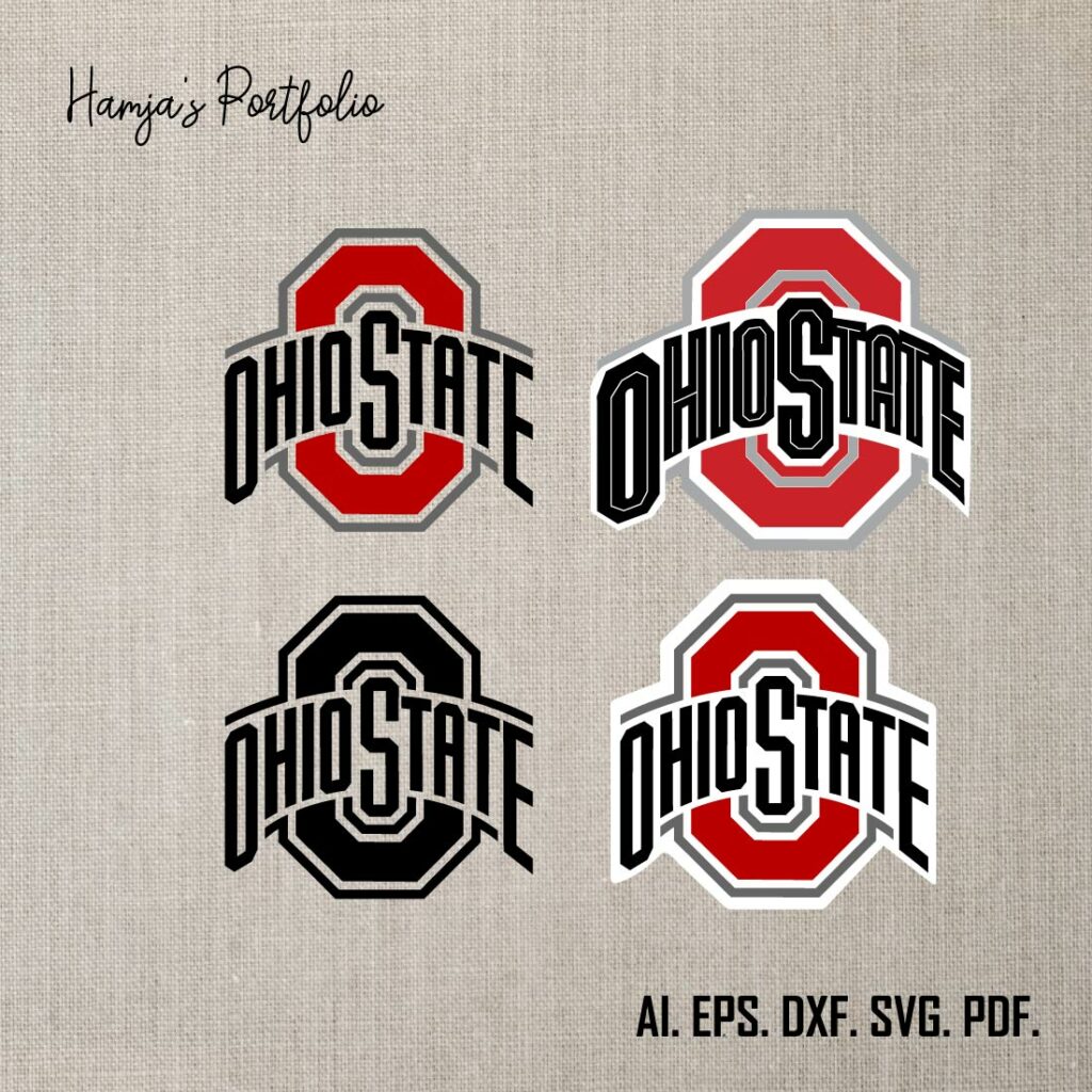 Ohio-State-Buckeyes- Logo, Football Team SVG ll Sport vector logo ...
