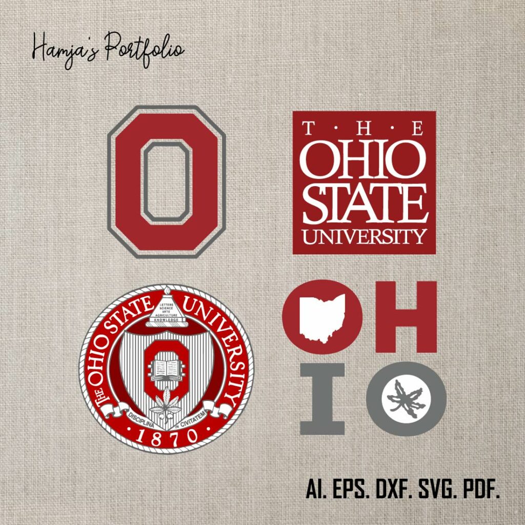 Ohio-State-Buckeyes- Logo, Football Team SVG ll Sport vector logo ...