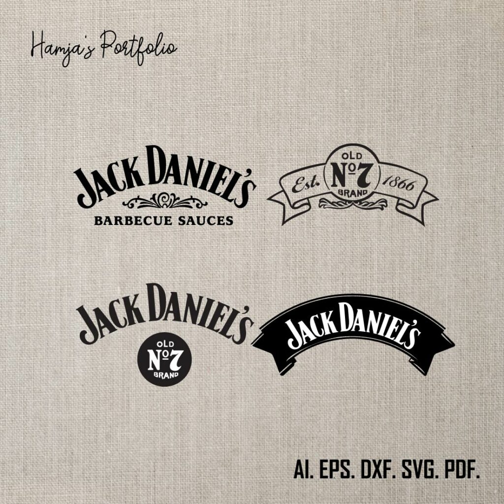 Jack Daniels Whisky Logo SVG ll Alcohol bundle high quality design ...