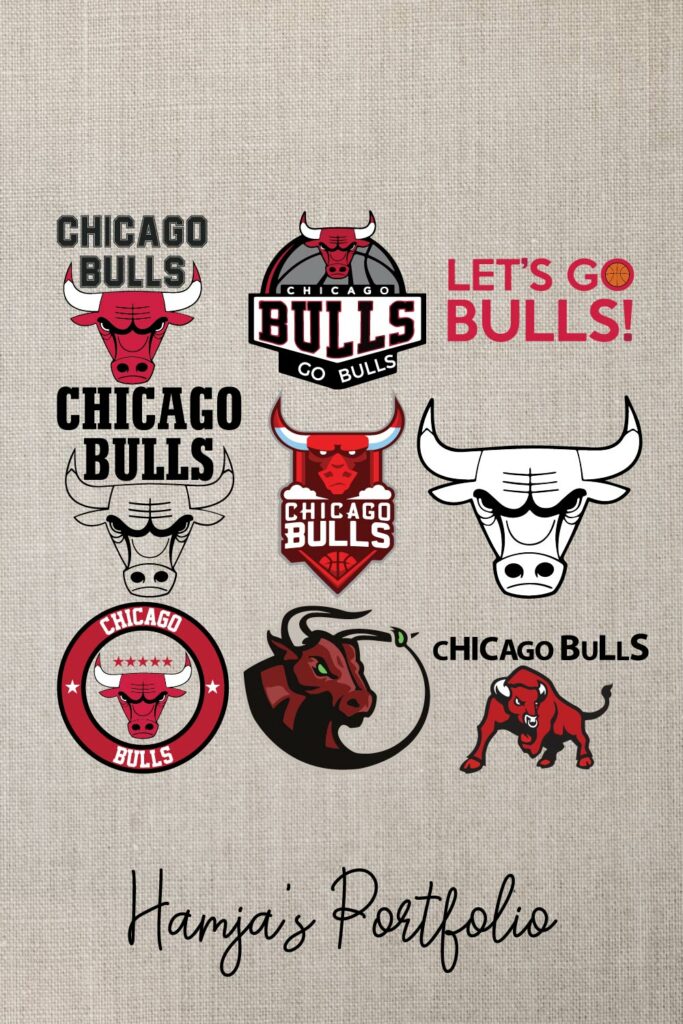 Chicago Bulls Logo Vector Set - MasterBundles