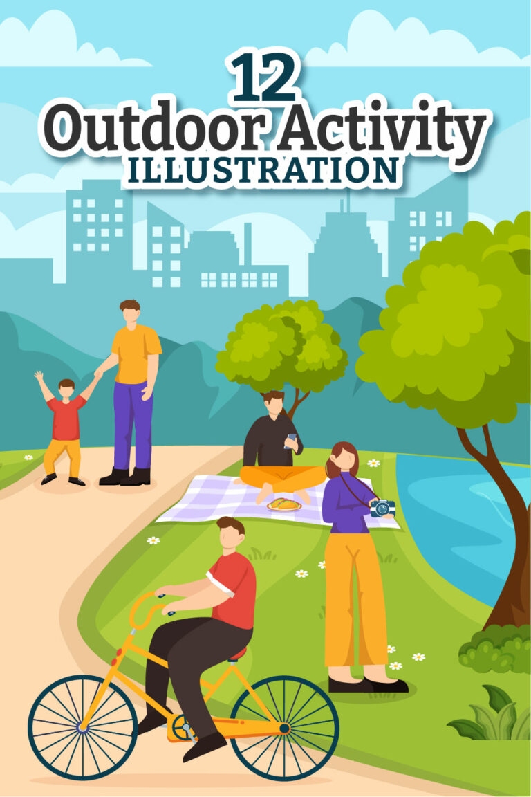 12 Outdoor Activity Illustration - MasterBundles