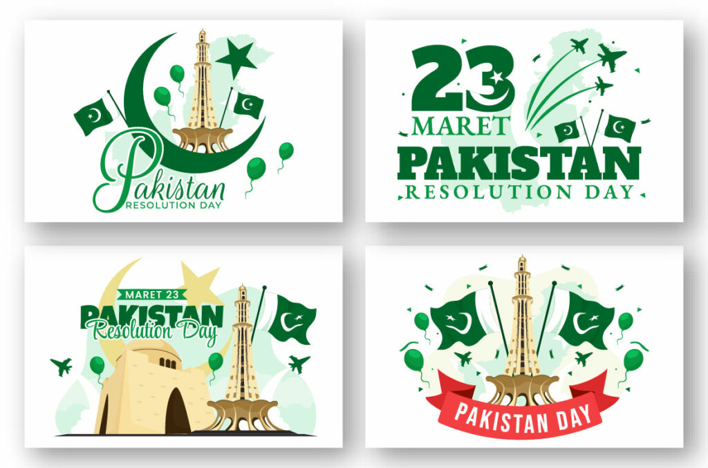 12 Pakistan Resolution Day Illustration - MasterBundles
