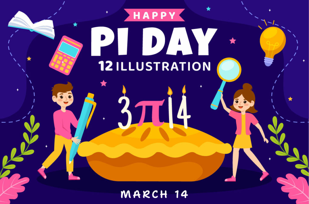 12 Happy Pi Day Illustration - MasterBundles