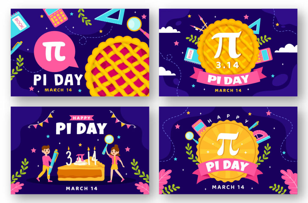 12 Happy Pi Day Illustration - MasterBundles