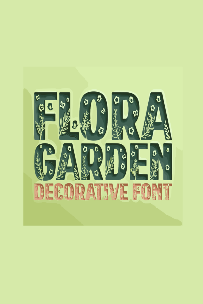 Flora Garden Font - MasterBundles