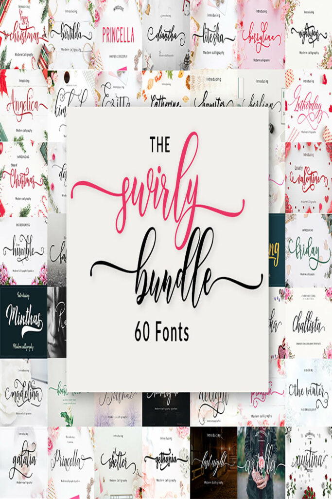 The Swirly Fonts Bundle - MasterBundles