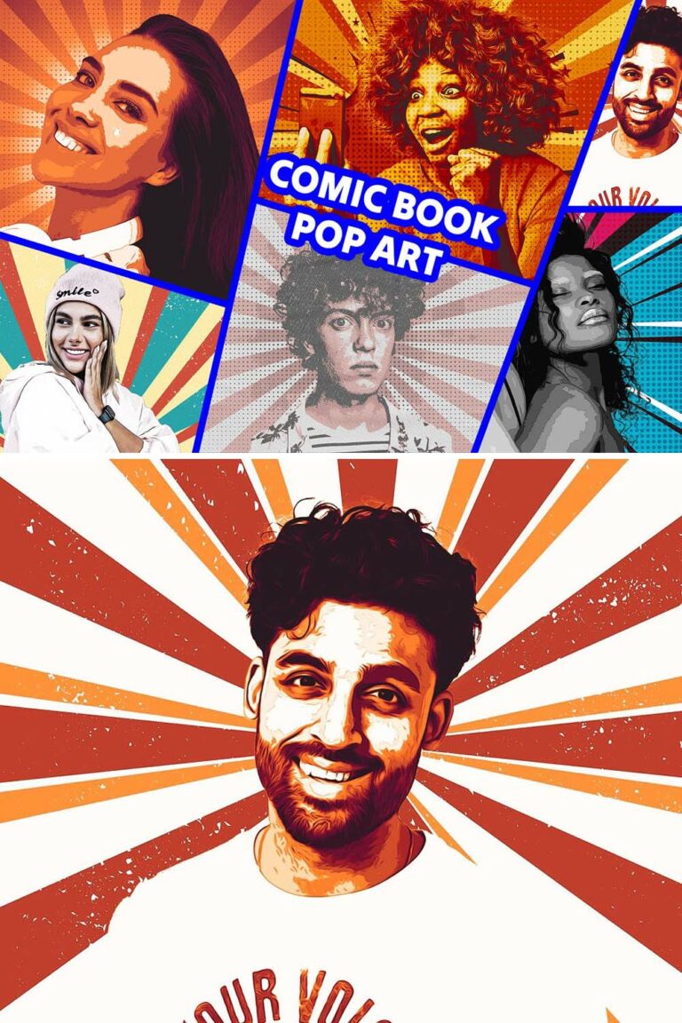 Editable Comic Art Photo Effect - MasterBundles