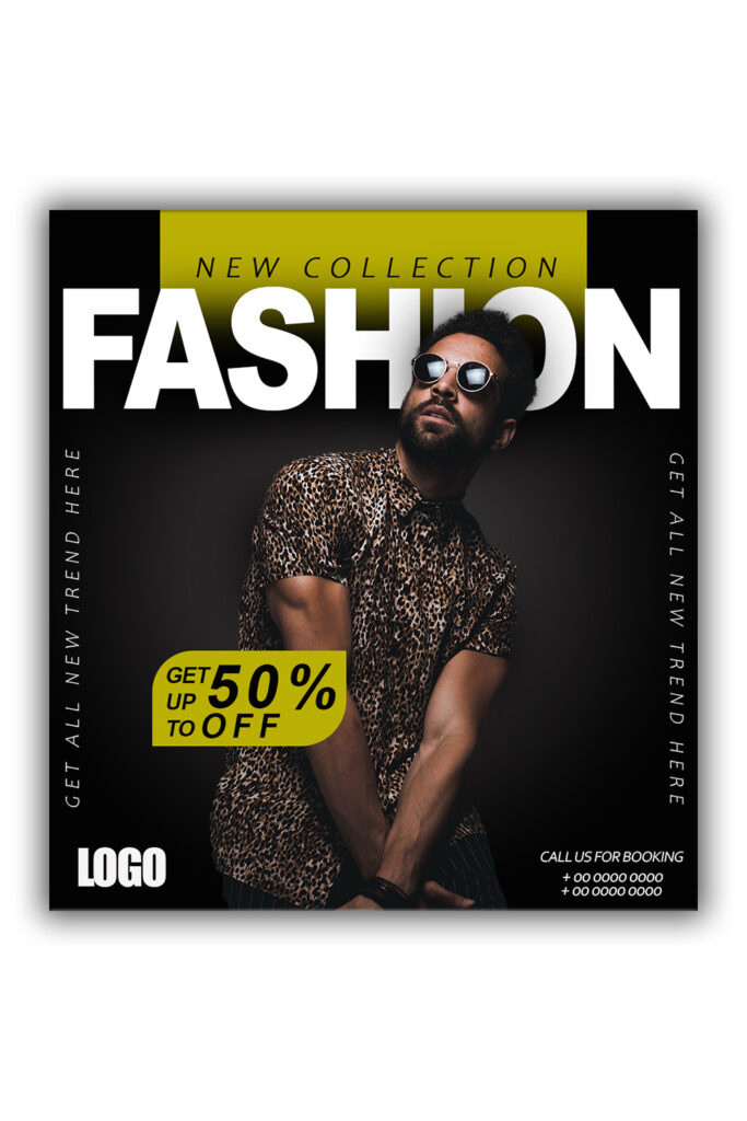 CLOTHING FASHION TEMPLATE FOR POSTER AND SOCIAL MEDIA - MasterBundles