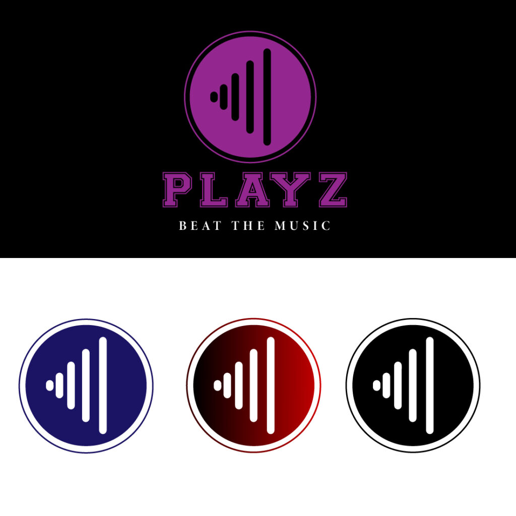music play app logo design - MasterBundles