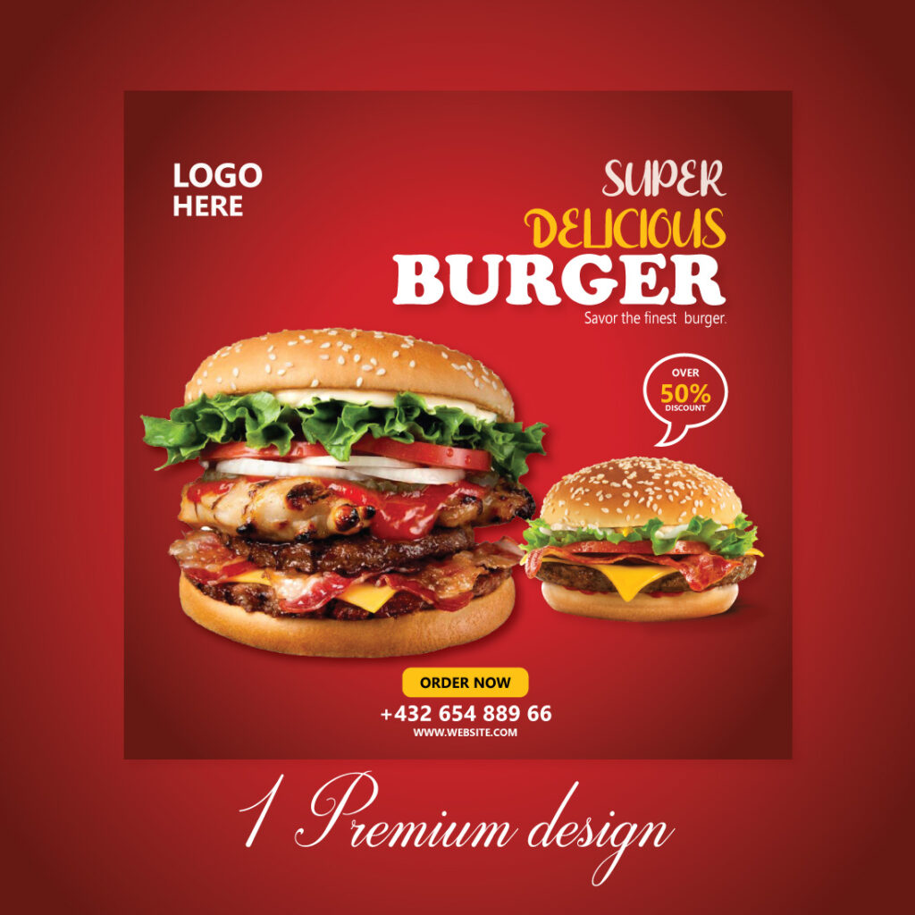 Food Social Media Campaign - MasterBundles