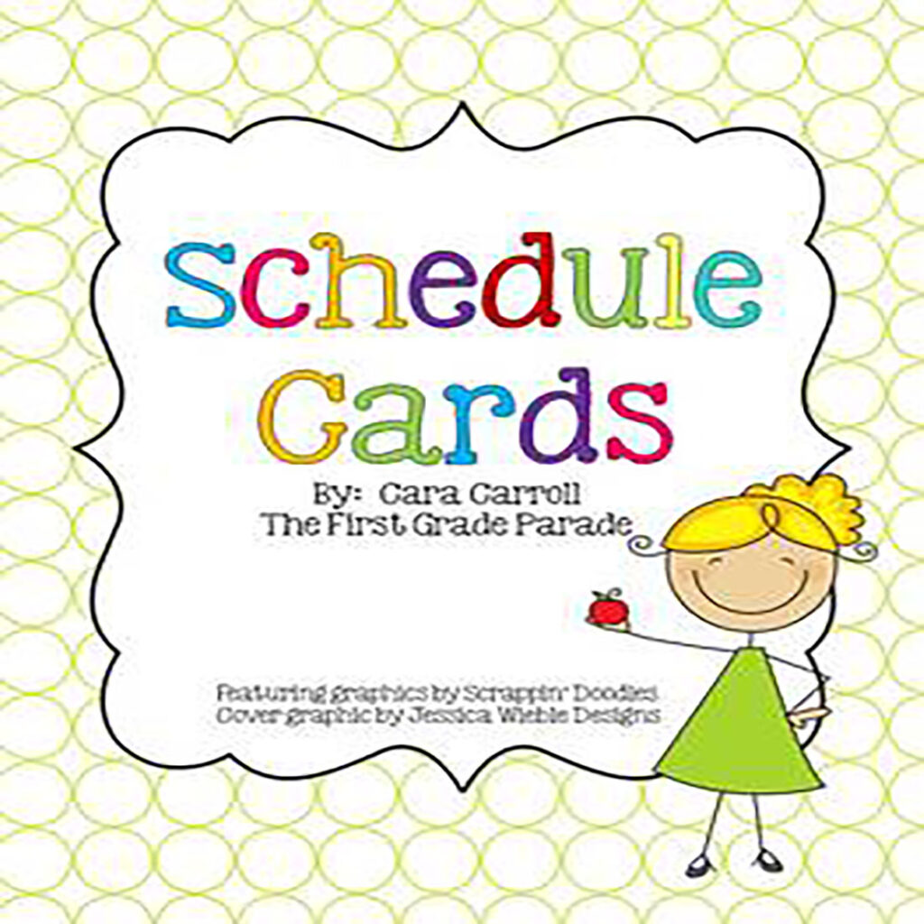 Schedule Cards {The First Grade Parade} - MasterBundles