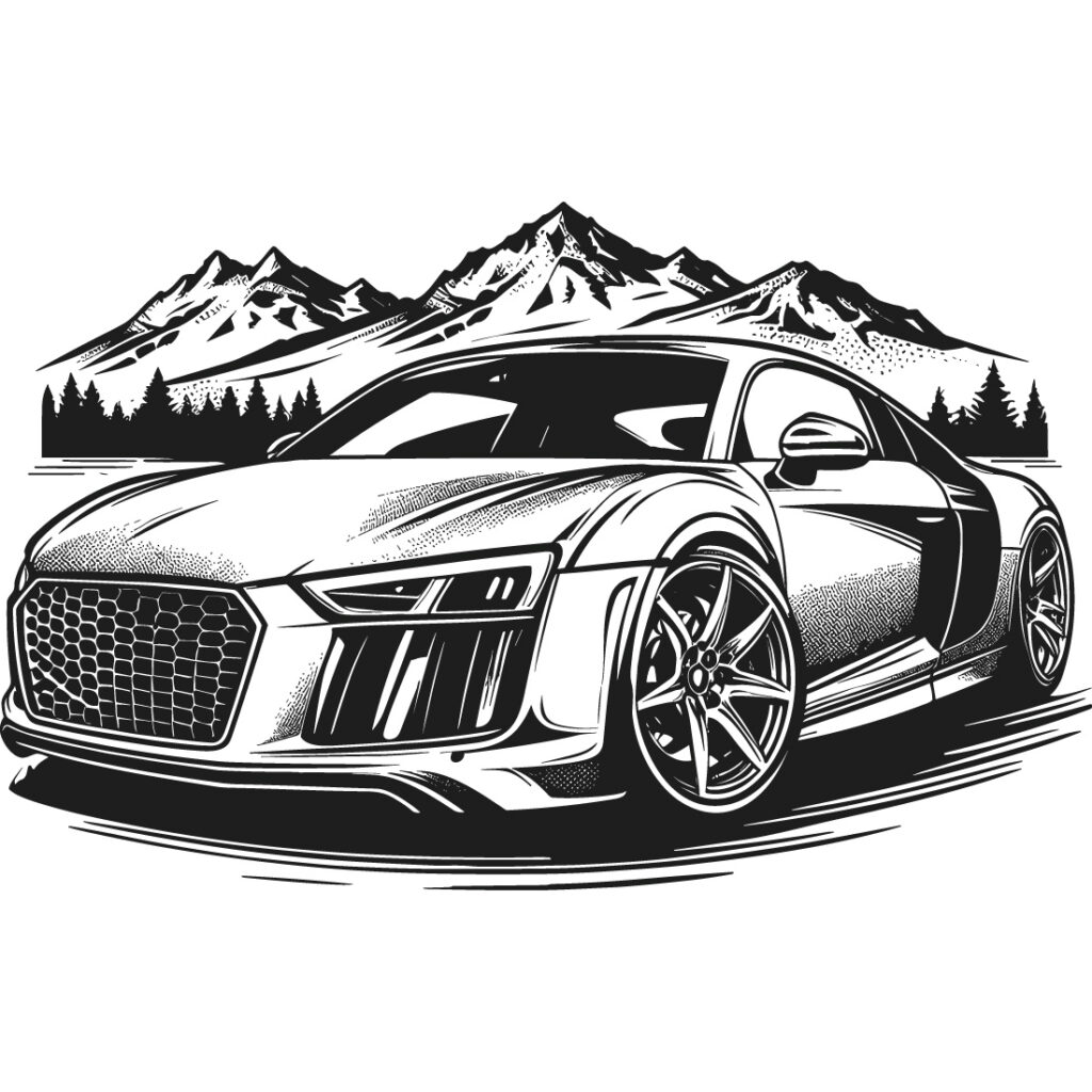 Classic vintage retro car design - MasterBundles