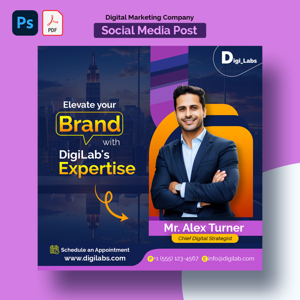 Digital Marketing Company Social Media Post - Only 4$ - MasterBundles