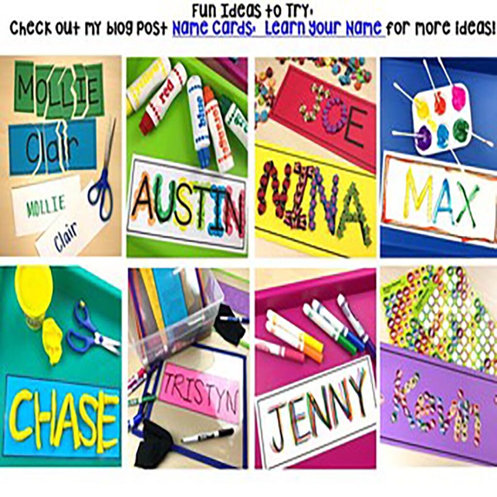 EDITABLE Name Mats for Preschool, Pre-K, and Kindergarten - MasterBundles