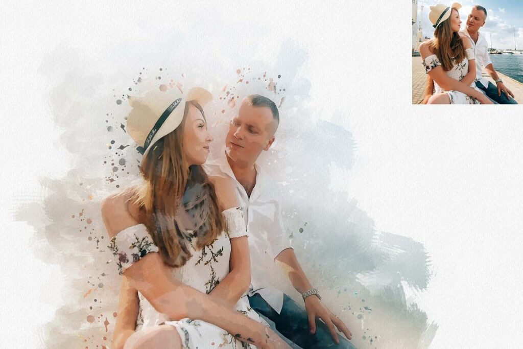 Realistic Painting Photoshop Action - MasterBundles