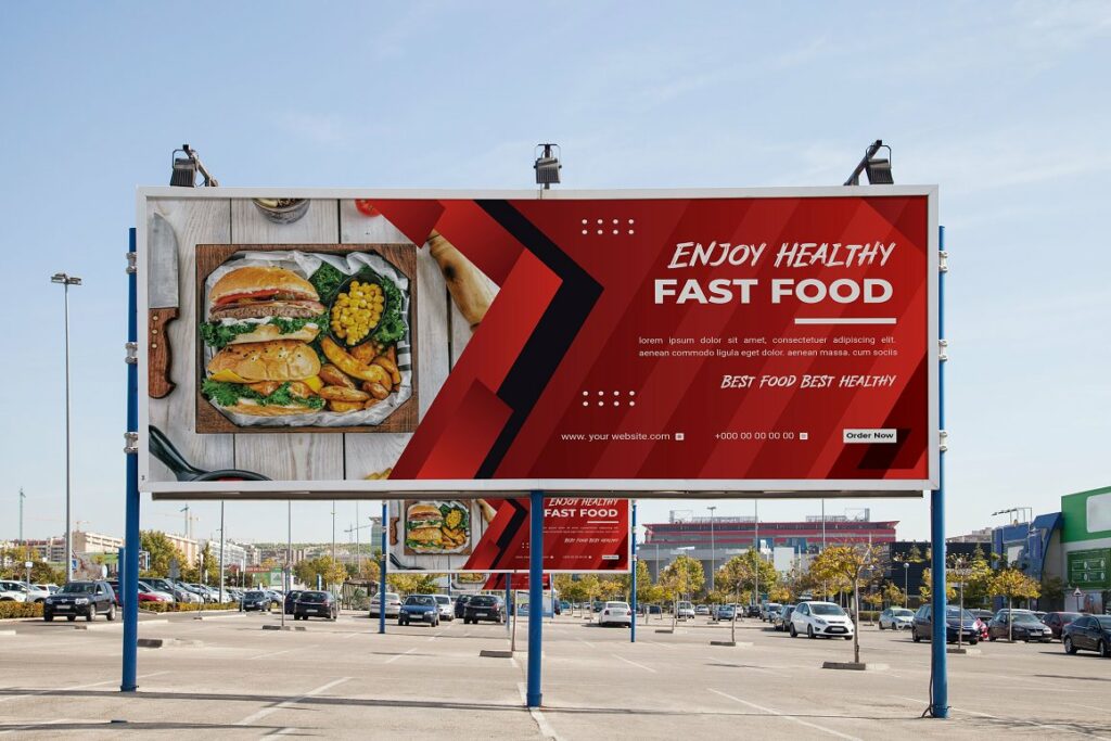 Fast Food Billboard Template - MasterBundles