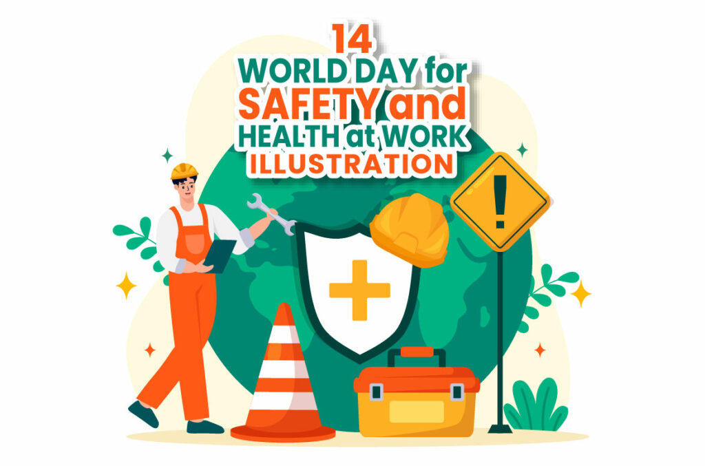 14 World Day for Safety and Health at Work Illustration - MasterBundles
