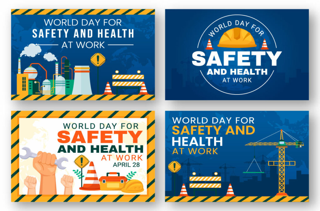 14 World Day for Safety and Health at Work Illustration - MasterBundles