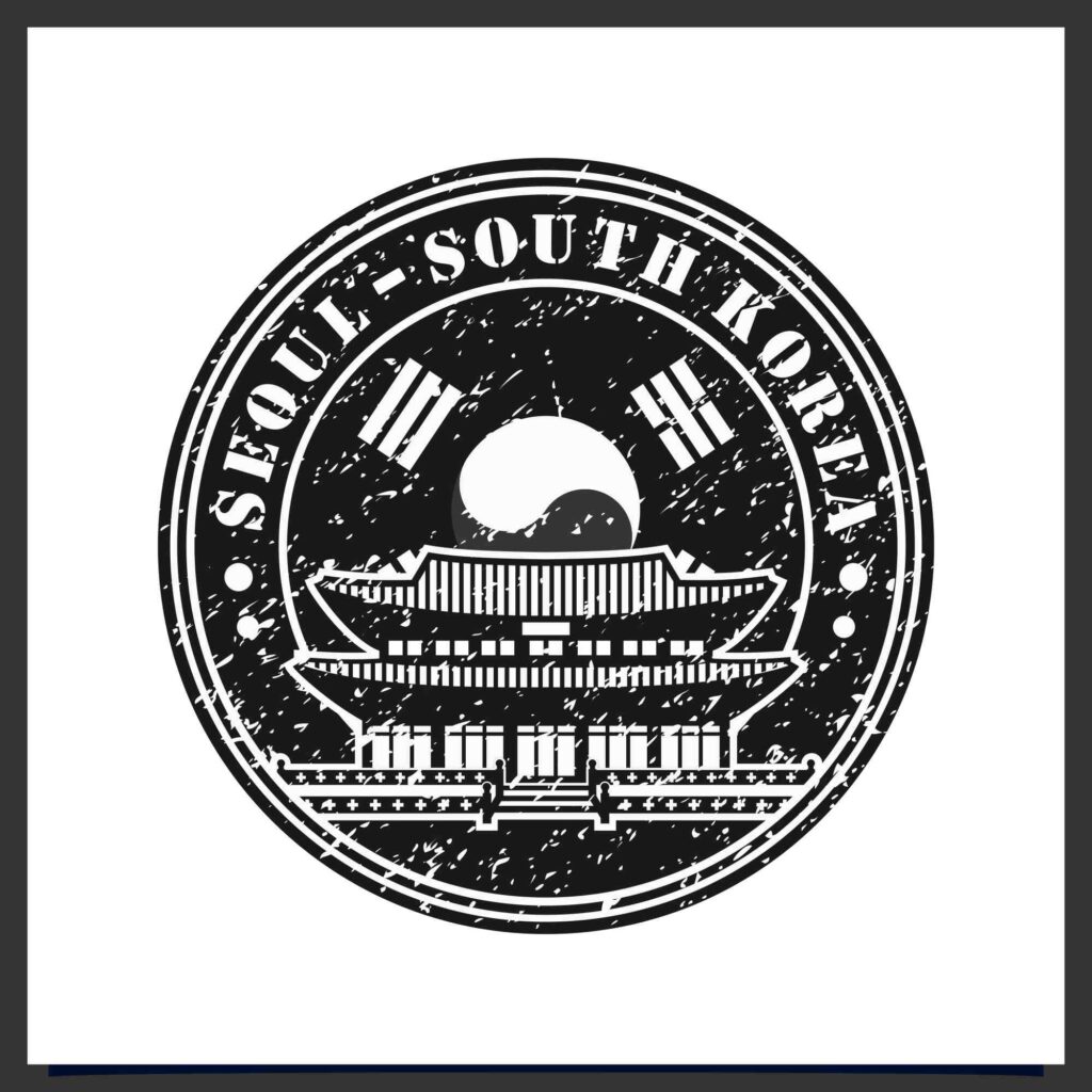 Seoul south korea vector logo design collection - $4 - MasterBundles
