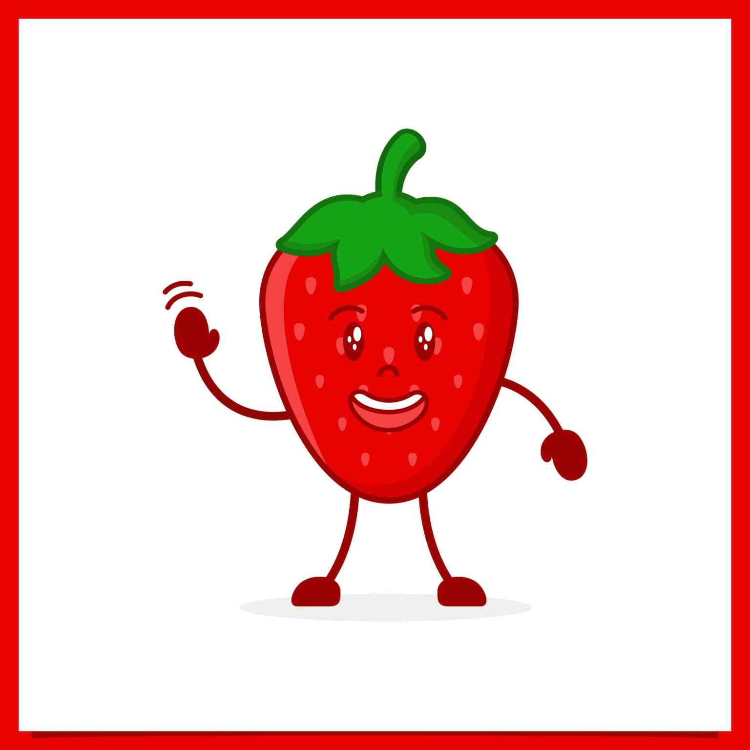 Set cute strawberry character design collection - $4 - MasterBundles