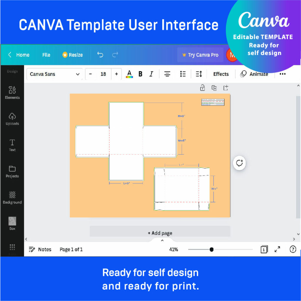Simple Explasion Box, Storage Box Dieline Template SVG, Ai, EPS, PDF ...