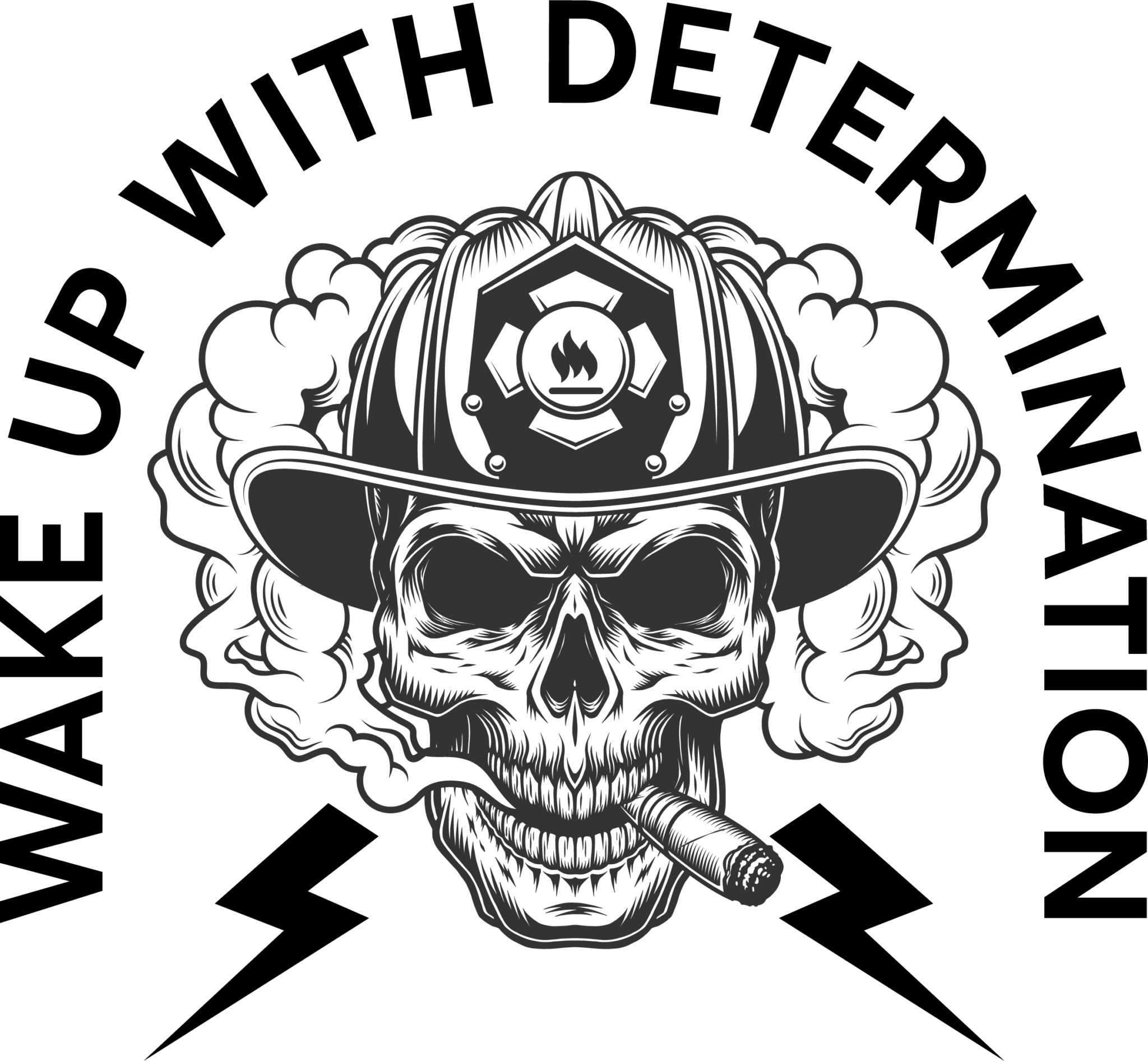 Skull Smoking T Shirt Design - MasterBundles