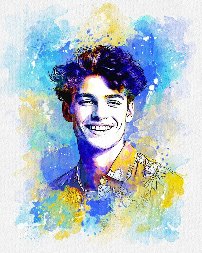 Watercolor Splash Art Photo Effect - MasterBundles