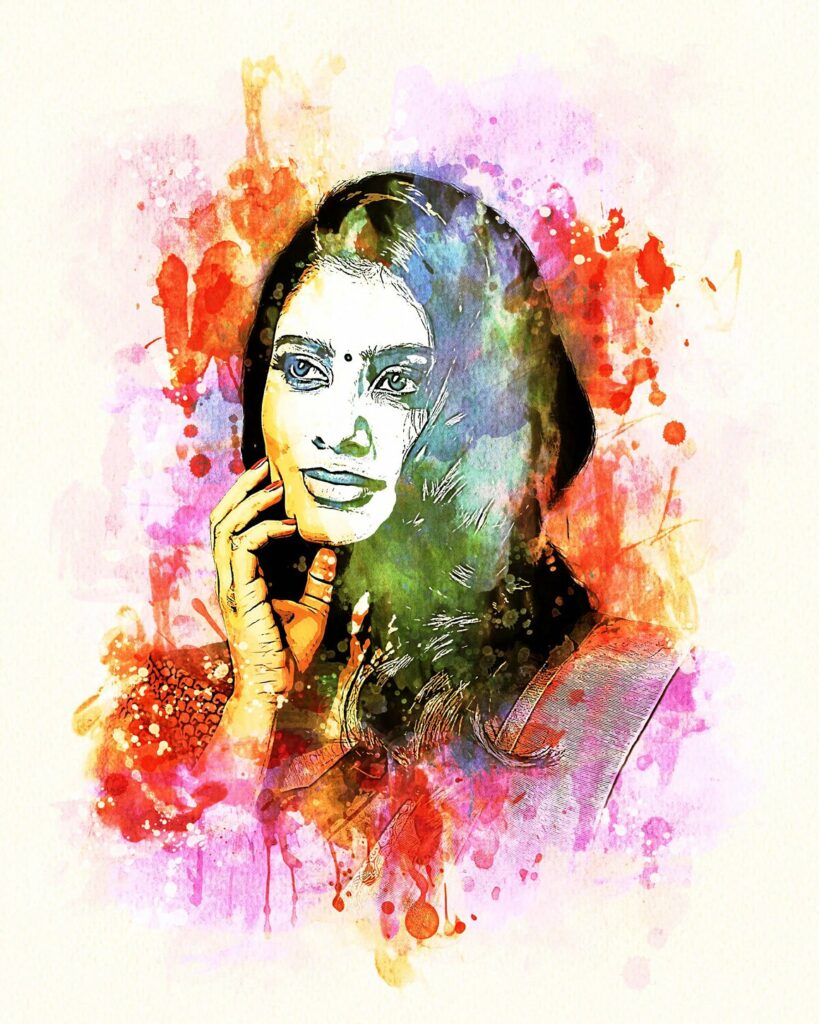 Watercolor Splash Art Photo Effect - MasterBundles