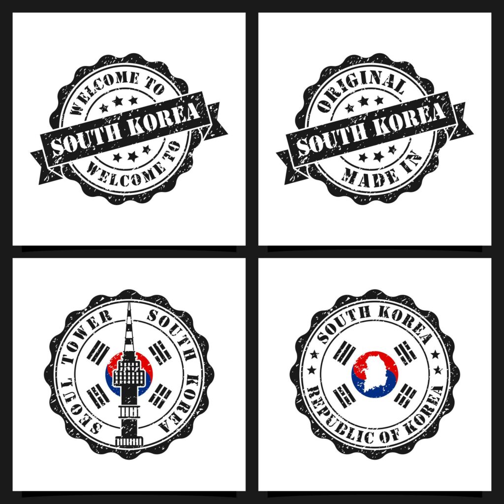 welcome to Seoul South Korea Stamps vector logo collection - $4 ...