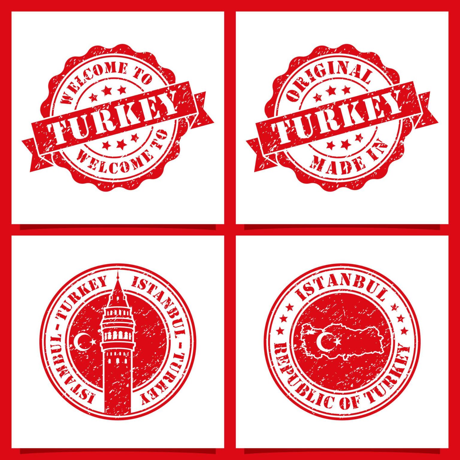 welcome to Istanbul Turkey vector logo collection - $4 - MasterBundles