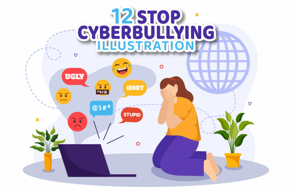 12 Stop Cyberbullying Illustration - MasterBundles