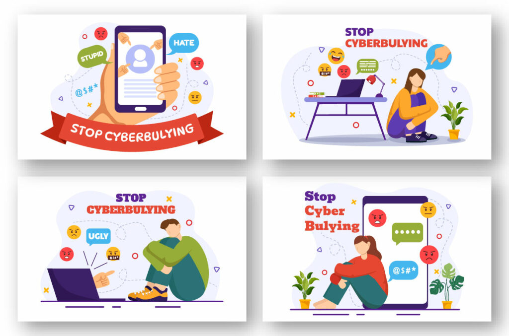 12 Stop Cyberbullying Illustration - MasterBundles