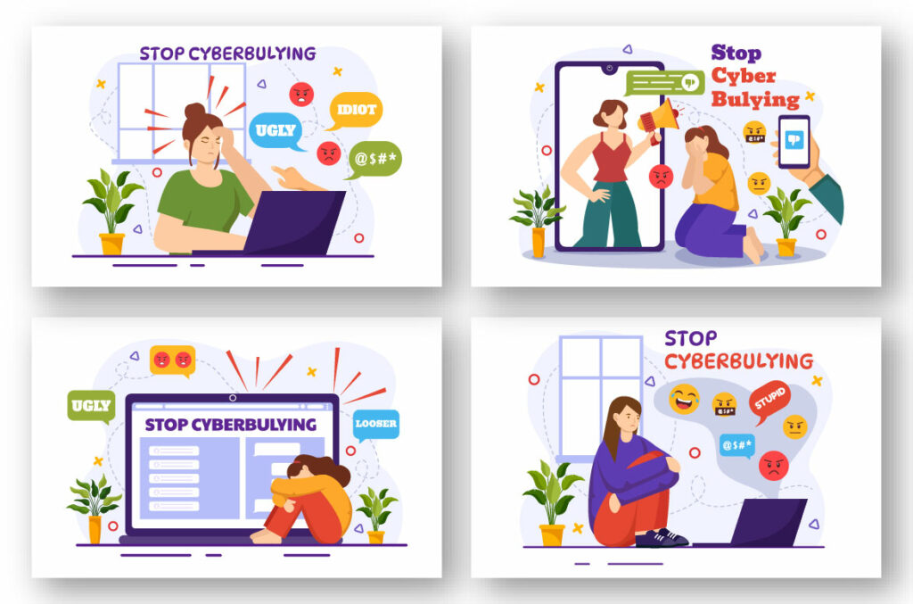 12 Stop Cyberbullying Illustration - MasterBundles
