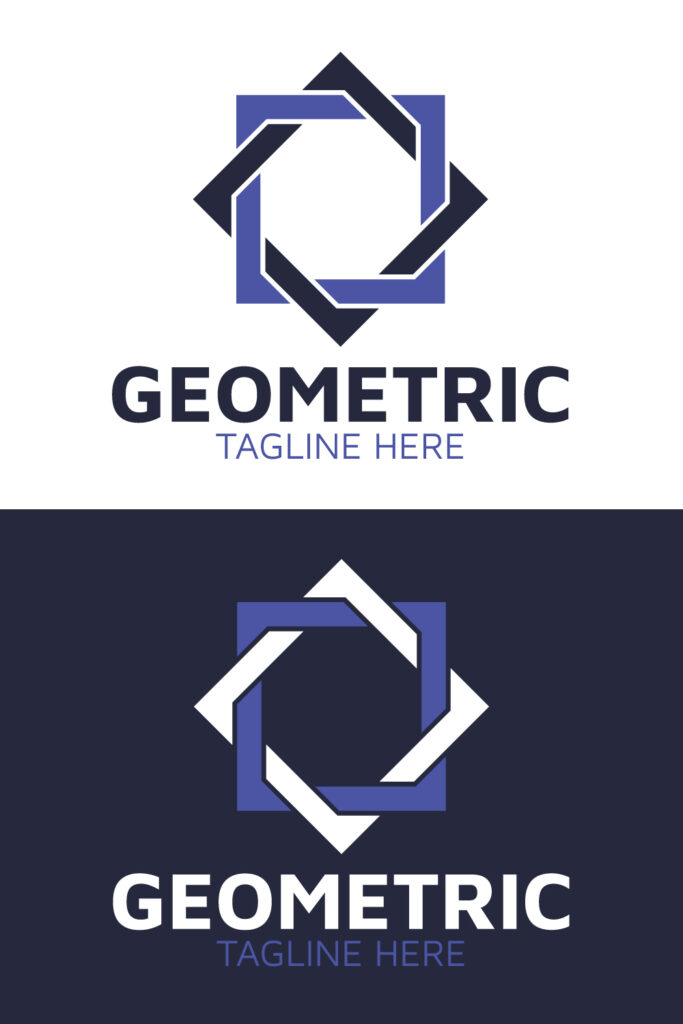Simple geometric logo design service - MasterBundles